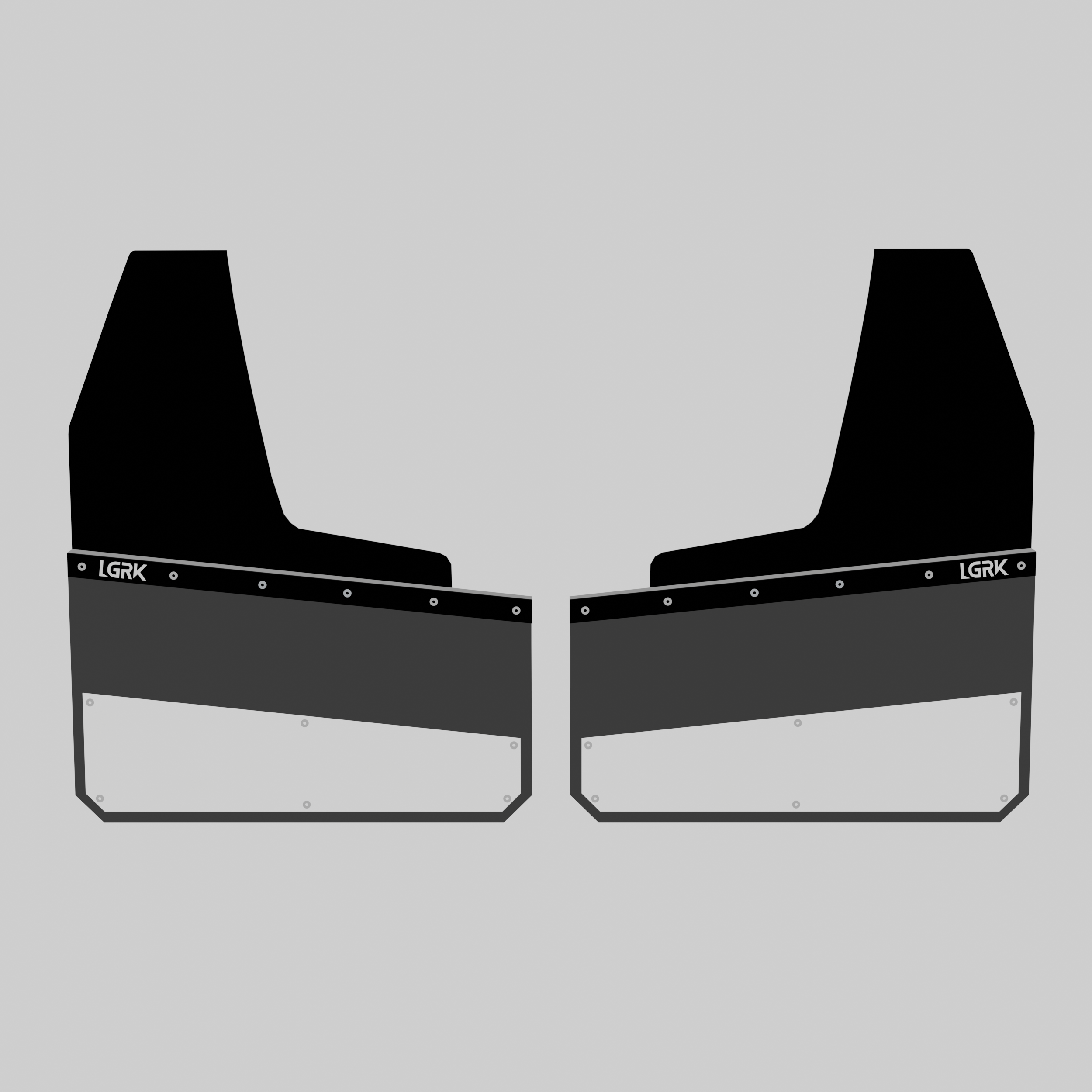 Dually Kickback Mudflaps – Langreck Fabrication